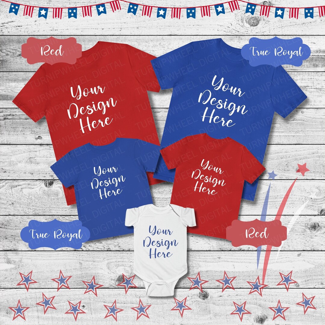 4th July Family T-shirt Mockup Bella Canvas Swift POD Group July 4th ... 4th July Family T-shirt Mockup Bella Canvas Swift POD Group July 4th ...