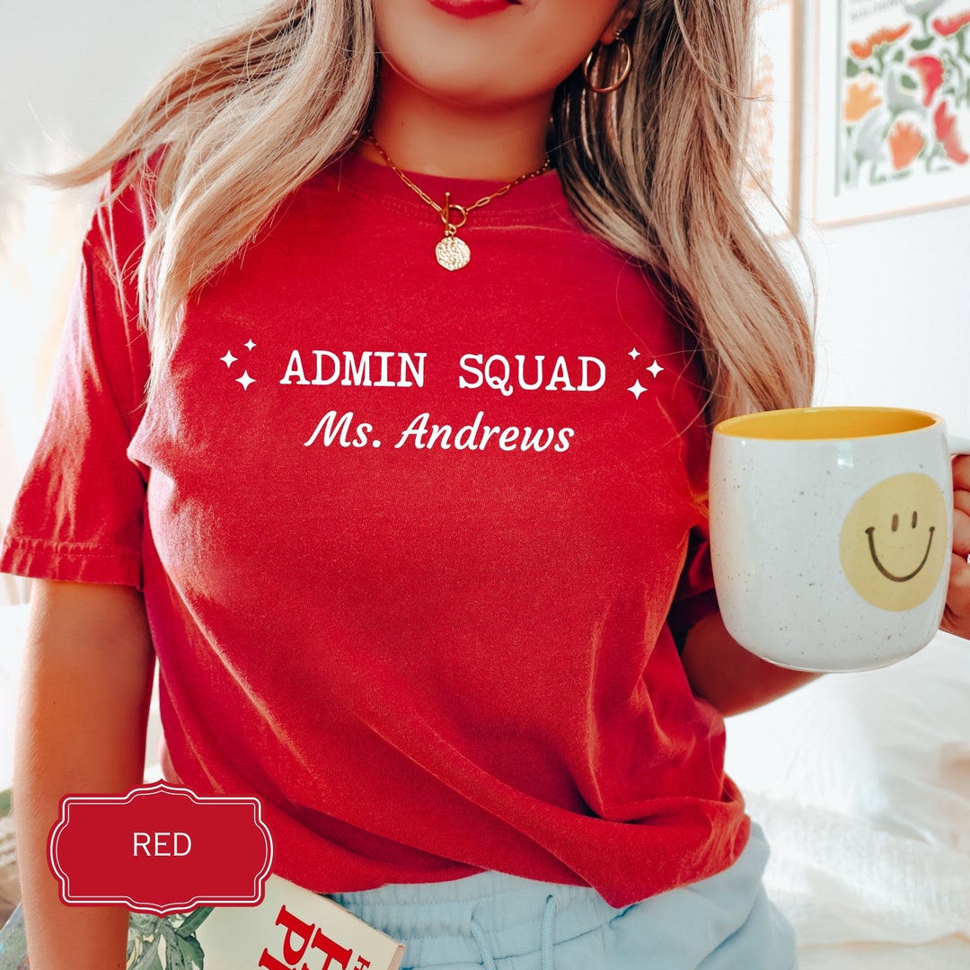 Admin Squad Shirt Front Office Shirt Administrative Assistant Crew ...