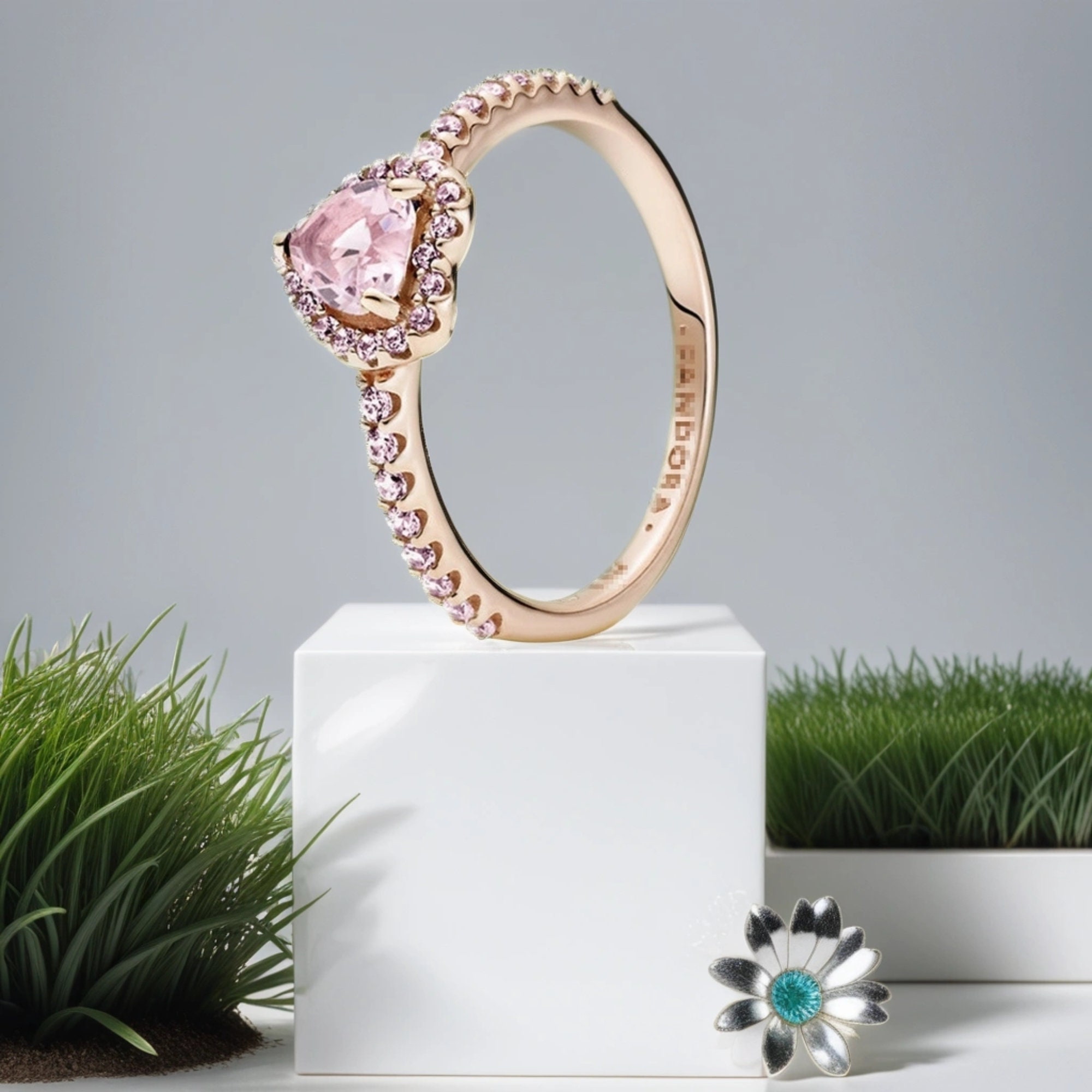 Pandora Rings Rose Gold Heart Ring Couple Rings Jewellery Gifts - Etsy