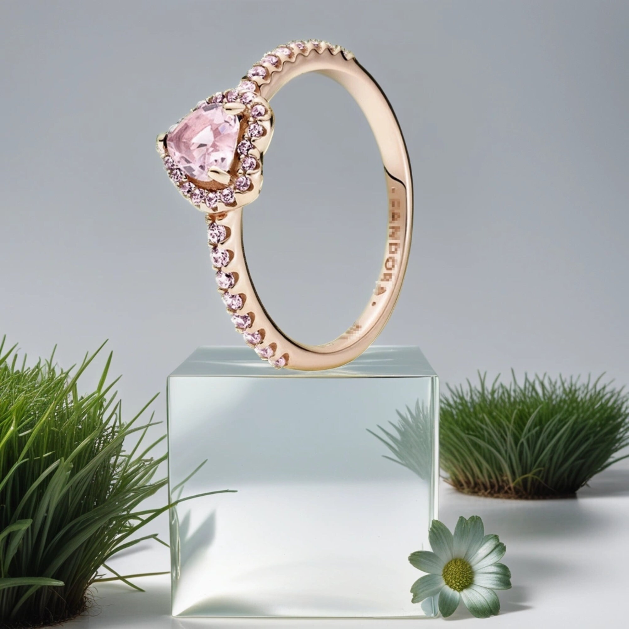 Pandora Rings Rose Gold Heart Ring Couple Rings Jewellery Gifts - Etsy