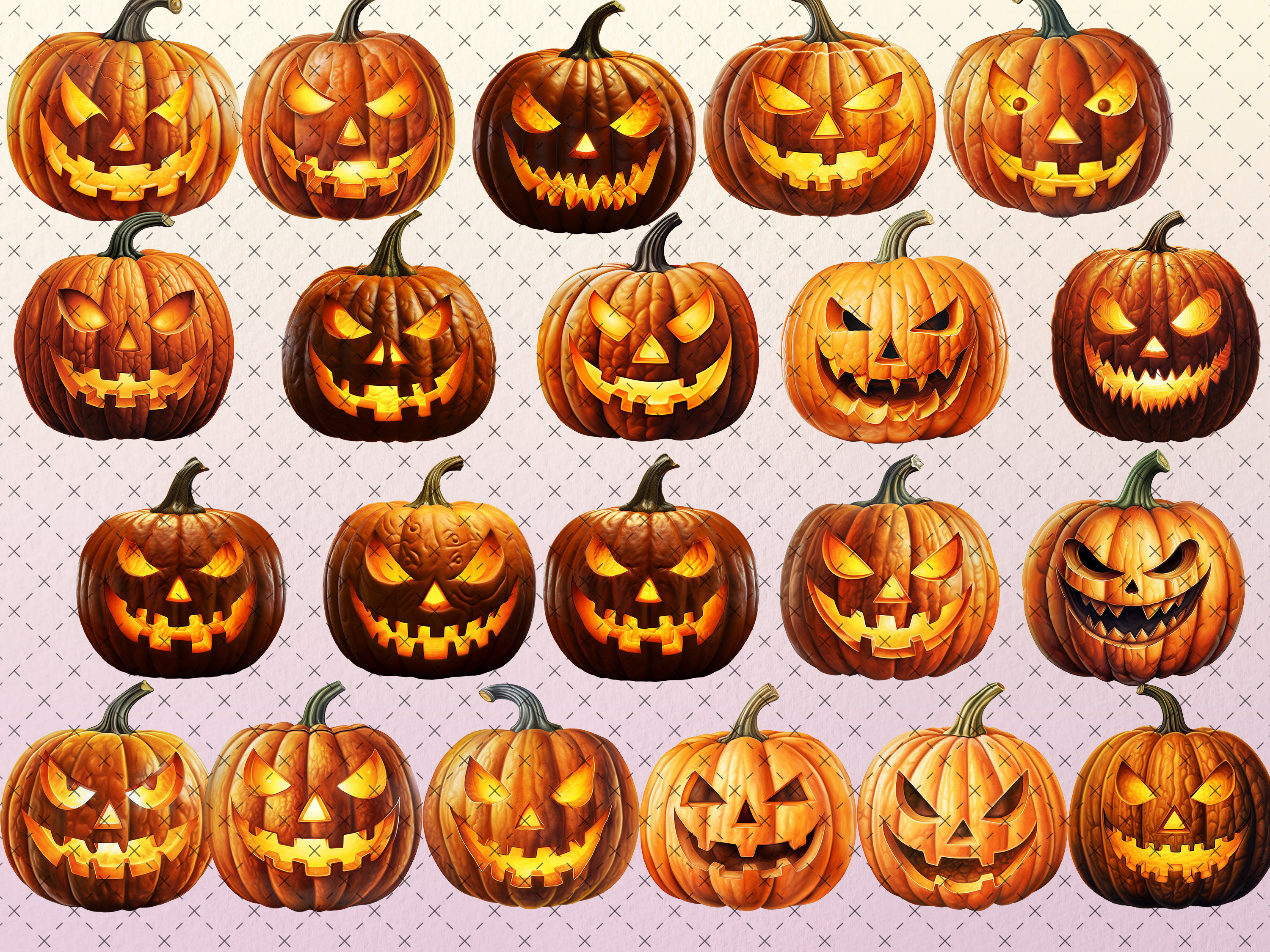 59 HALLOWEEN Spooky Cute Digital Clipart Bundle, Digital Watercolor ...