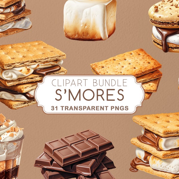 S'mores Clip Art - Etsy