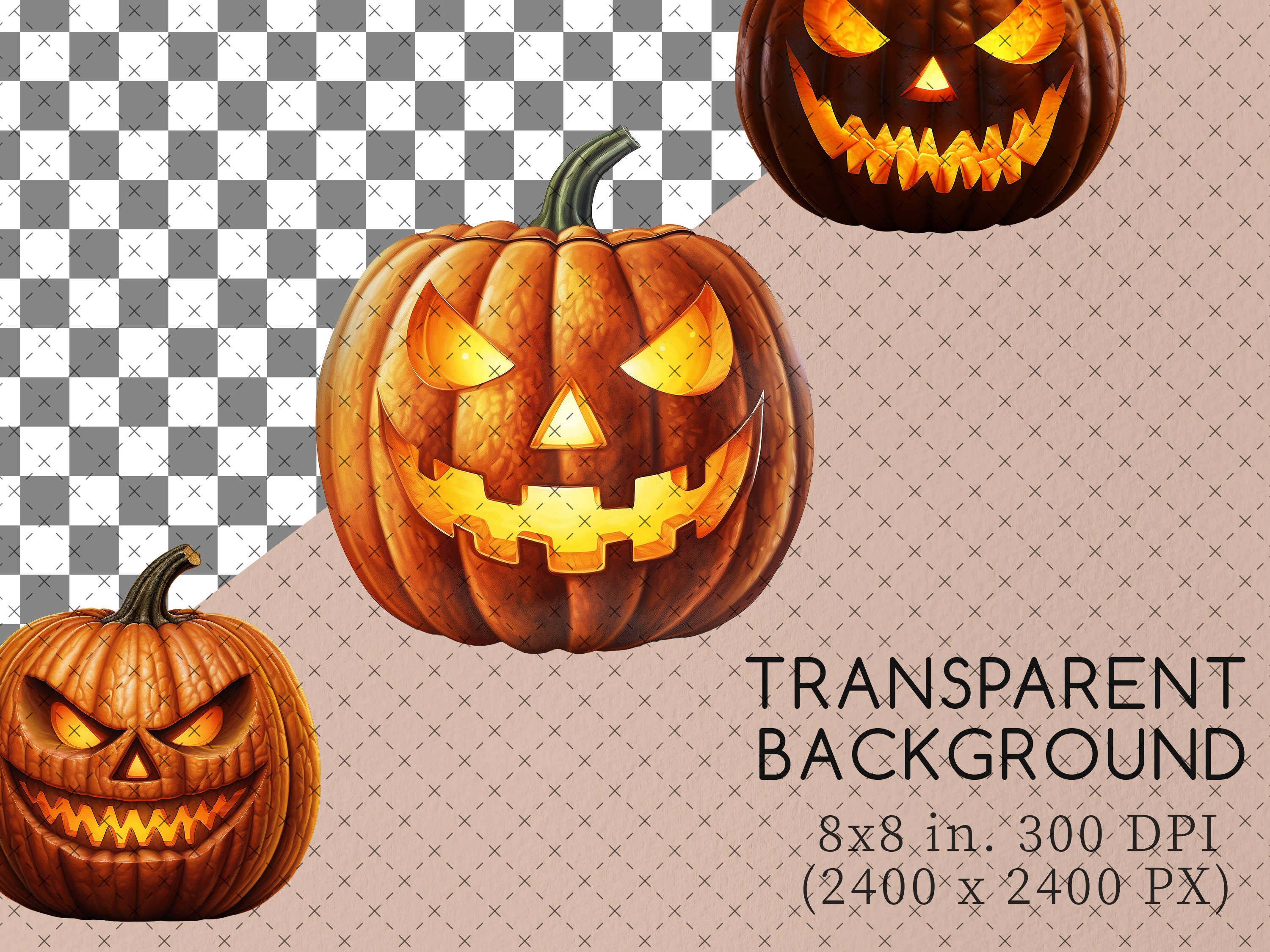 59 HALLOWEEN Spooky Cute Digital Clipart Bundle, Digital Watercolor ...