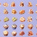 67 Breakfast Item Clipart Bundle Set, Watercolor Clipart, Watercolor ...
