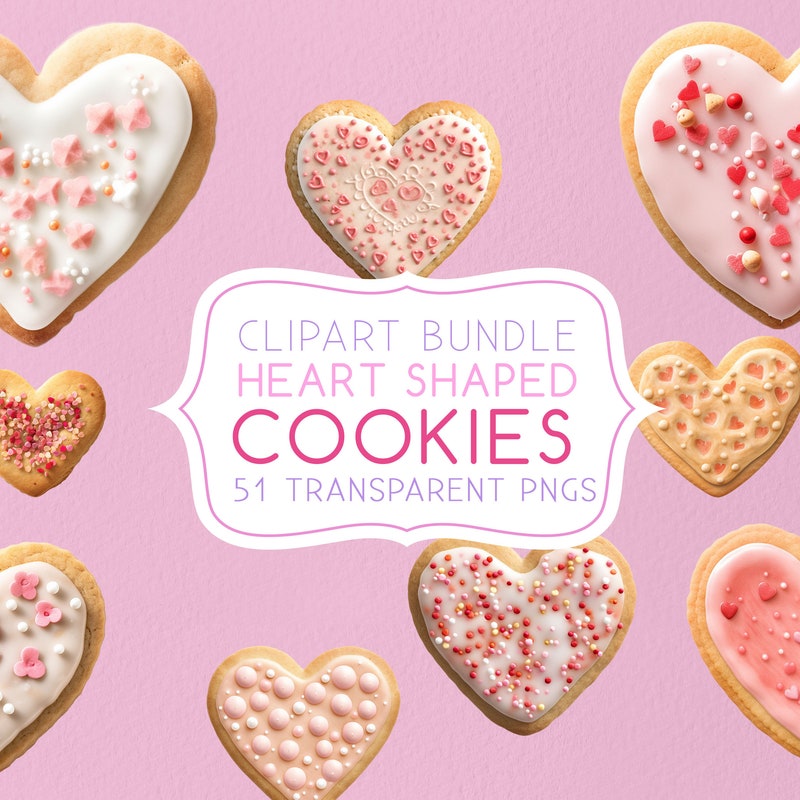 Heart Shaped Cookies - Etsy