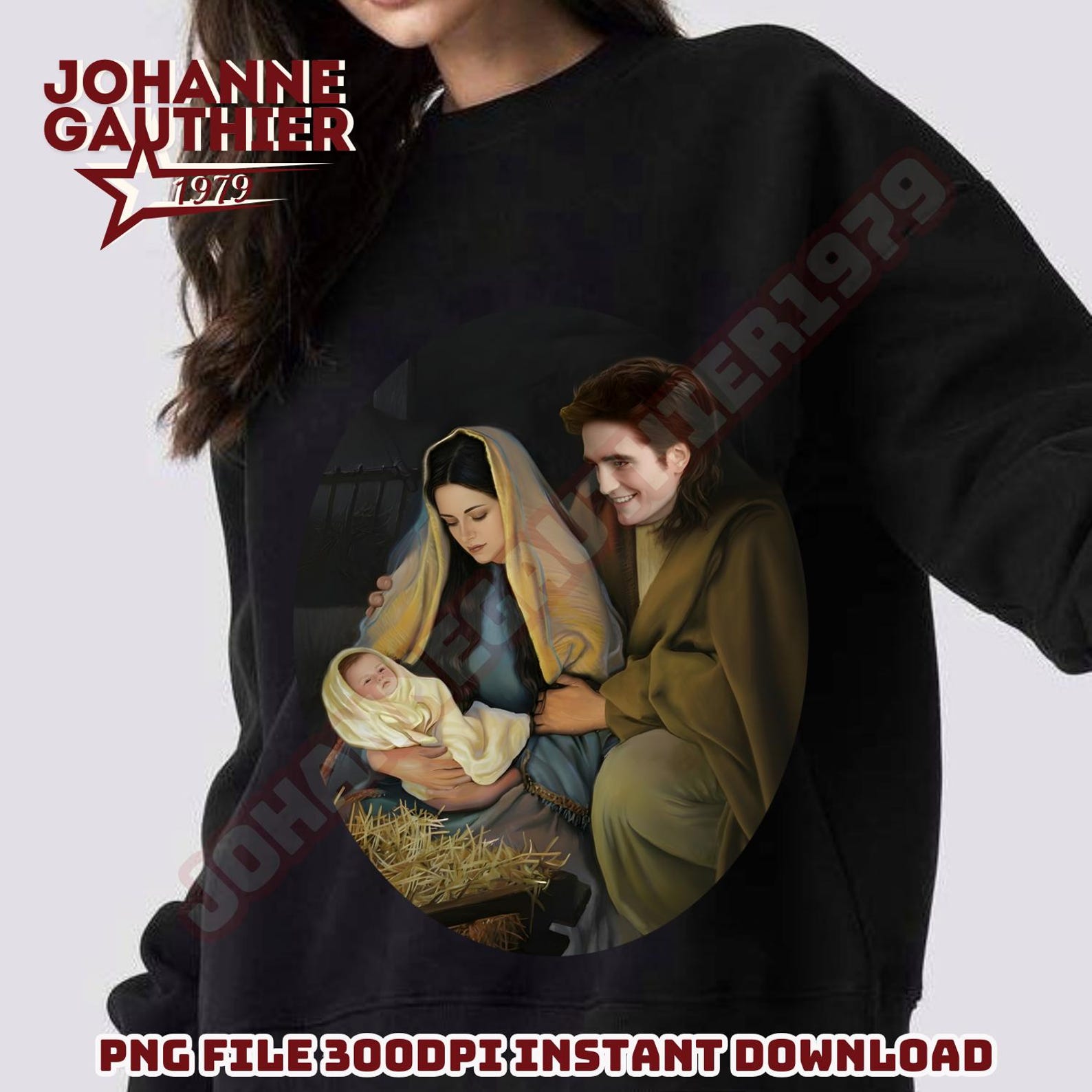 Hoa Hoa Hoa Vampire Parody Nativity PNG, Funny Vampire Christmas PNG ...