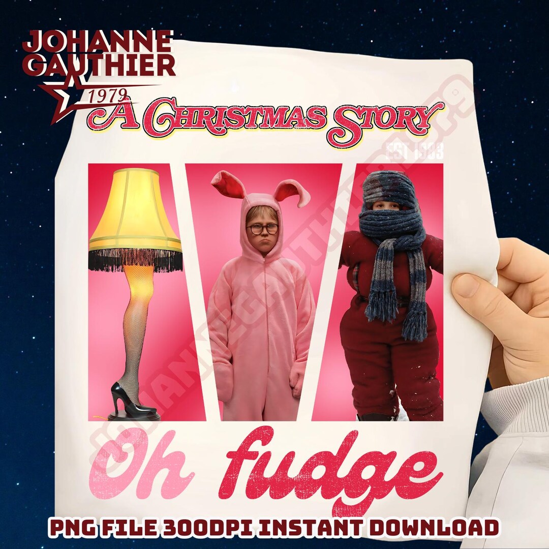 A Christmas Story Oh Fudge PNG, Christmas Movie PNG, Xmas Holiday Movie ...