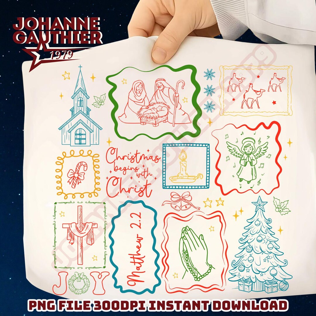 Christian Nativity Scene Christmas Outline PNG, Joy to the World ...