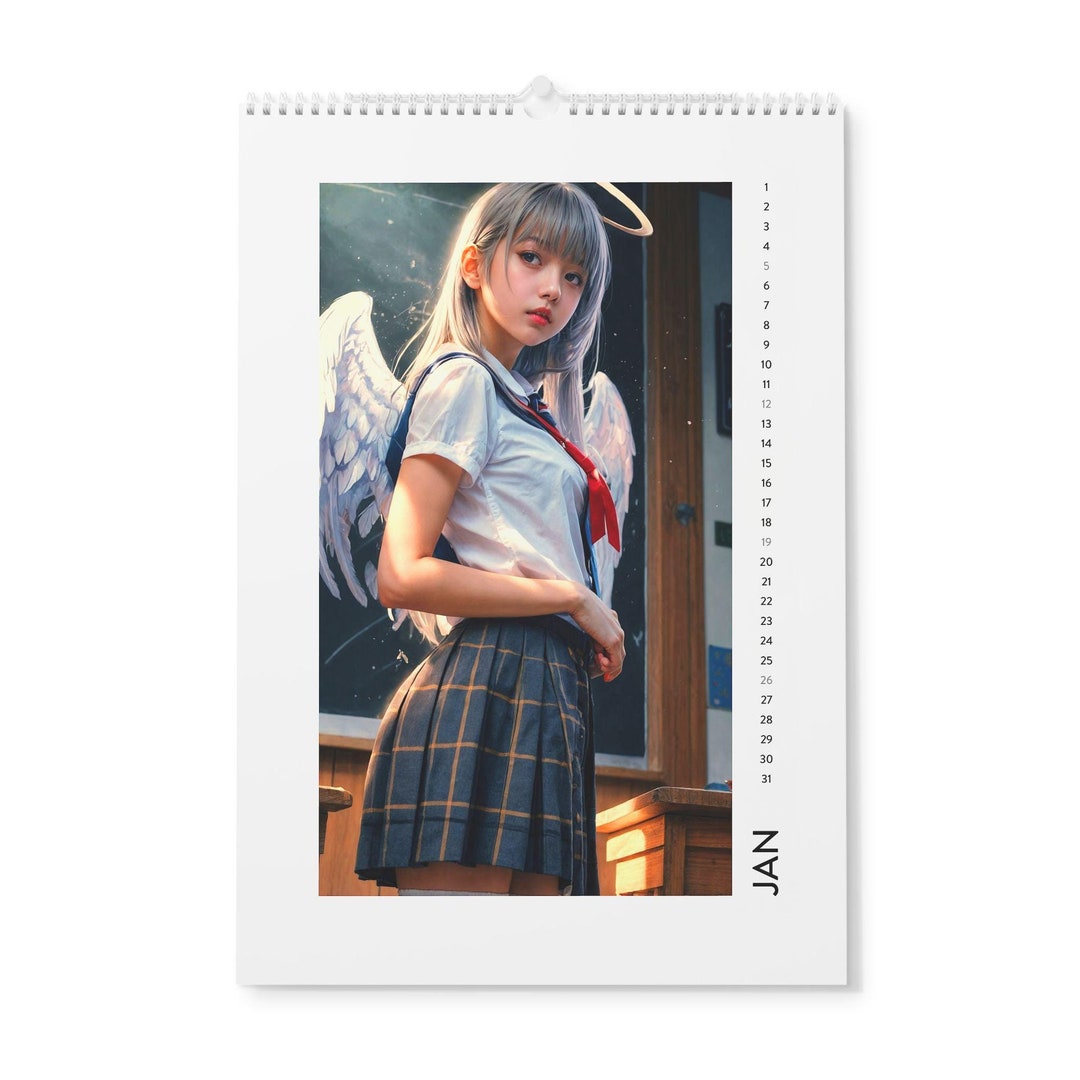 Sexy School Girl Wall Calendar 2025 2025 Calendar Christmas Gift Gift ...