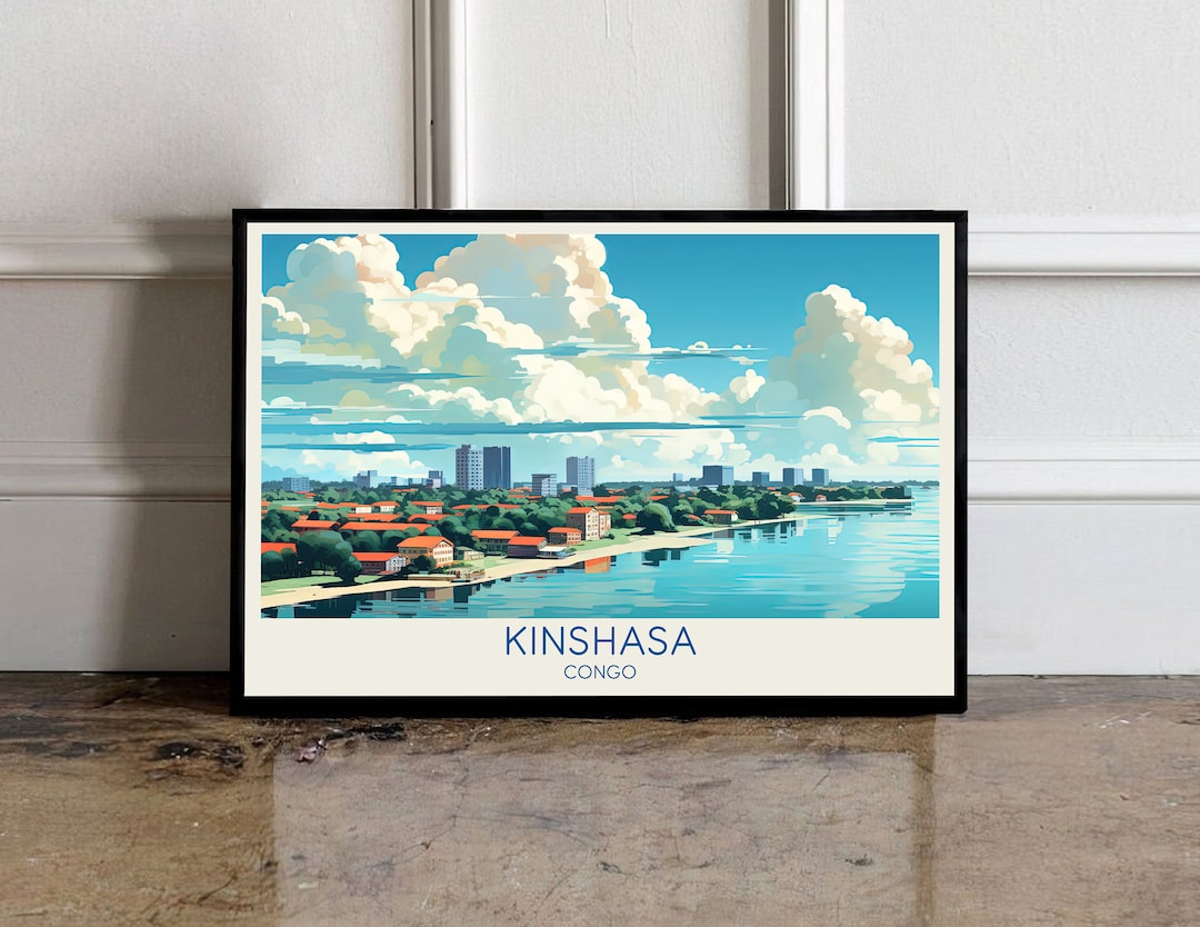 Kinshasa Poster Congo Poster Kinshasa Print Kinshasa Art - Etsy
