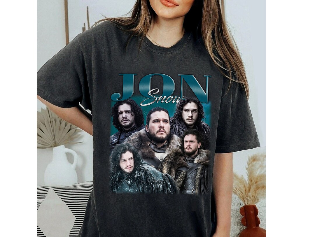Jon Snow T-shirt Jon Snow Tee Jon Snow Hoodie Vintage Jon - Etsy