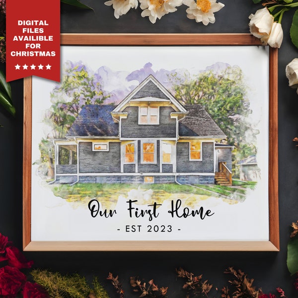 Custom Print of House - Etsy