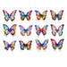 Rainbow Butterfly Clip Art - Watercolor Style - Multicolored Png ...