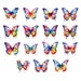 Rainbow Butterfly Clip Art - Watercolor Style - Multicolored Png ...