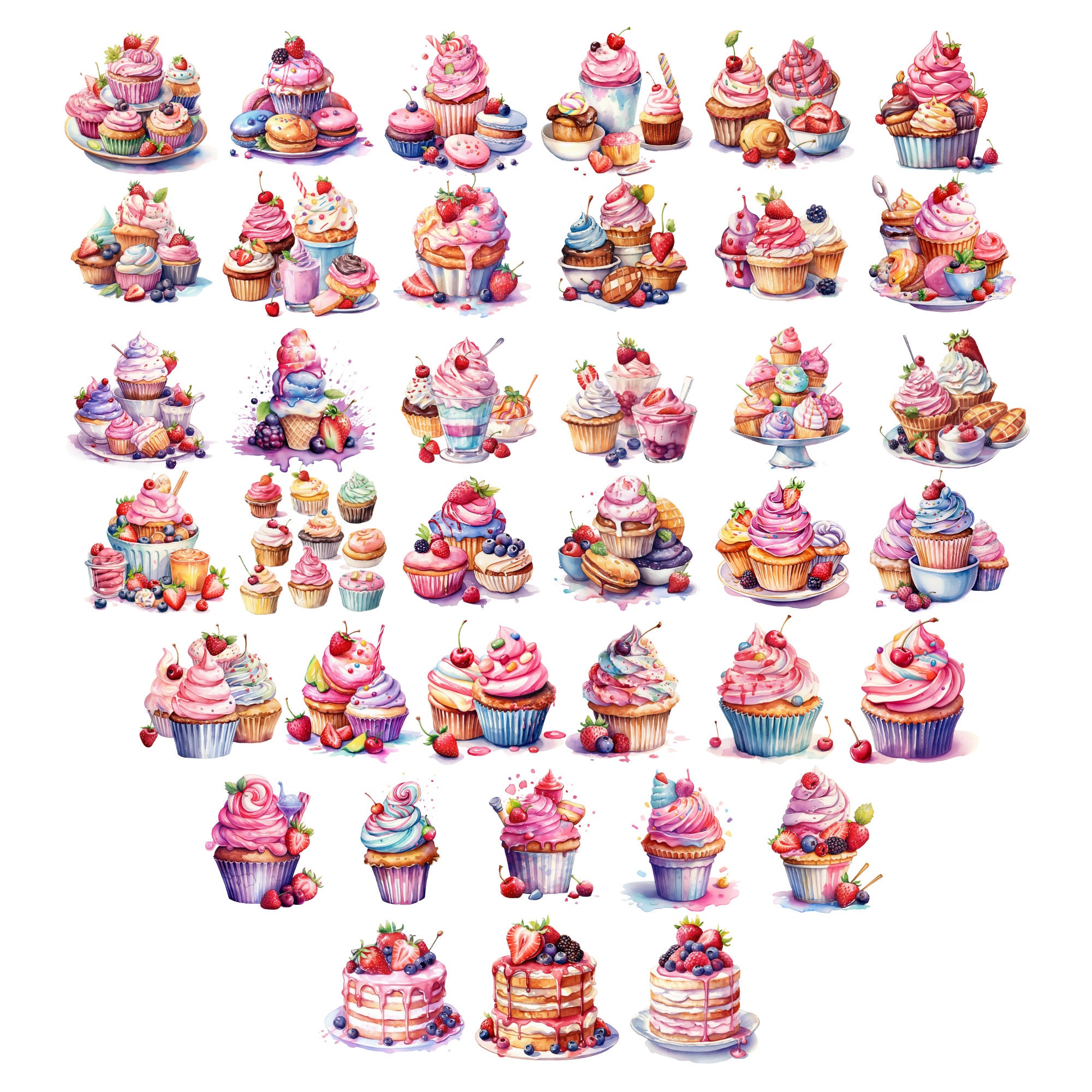 Sweet Treat Clipart PNG Designs Irresistible Desserts, Candies, Cakes ...