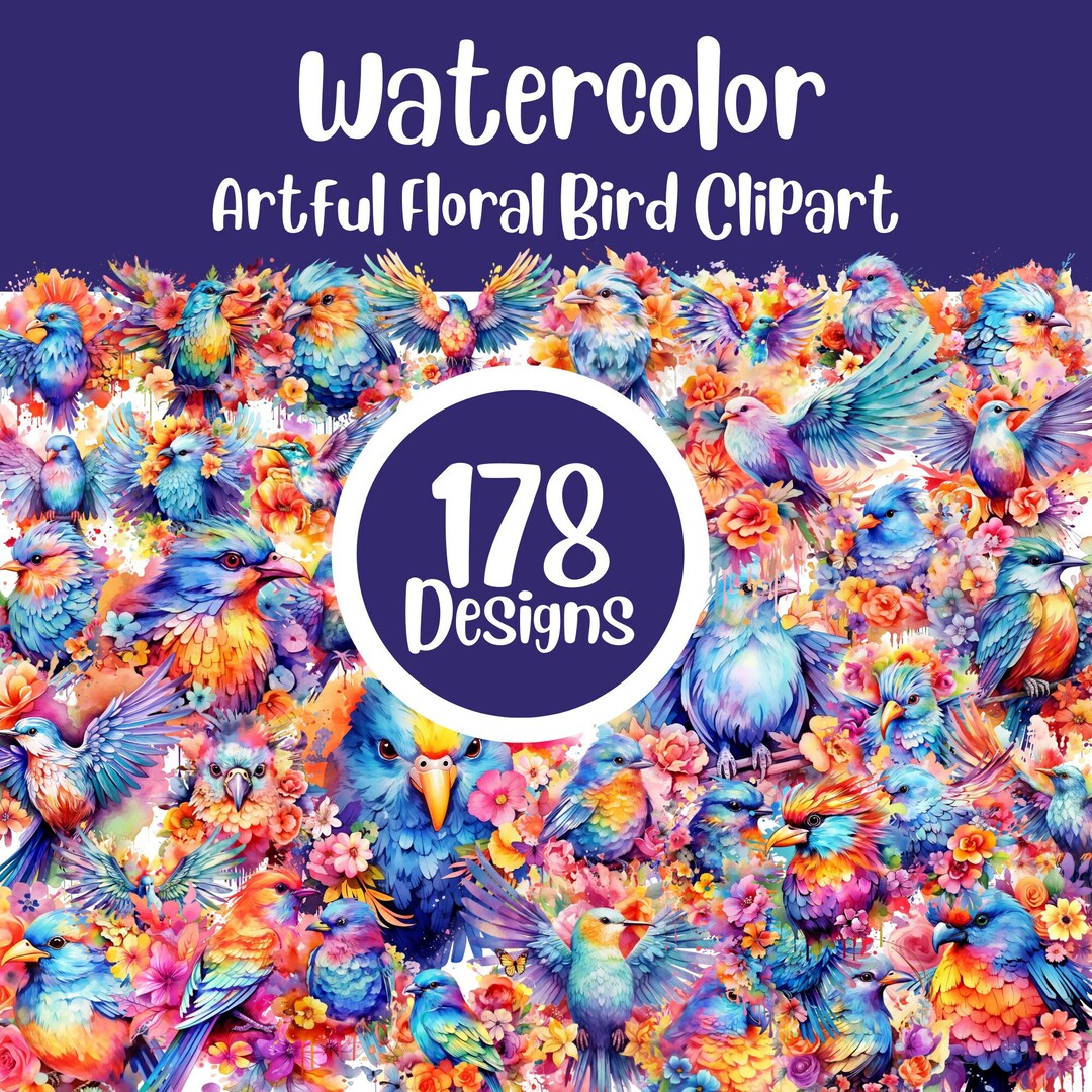 Artful Bird and Flower Clipart PNG Designs Exquisite Avian and Floral ...