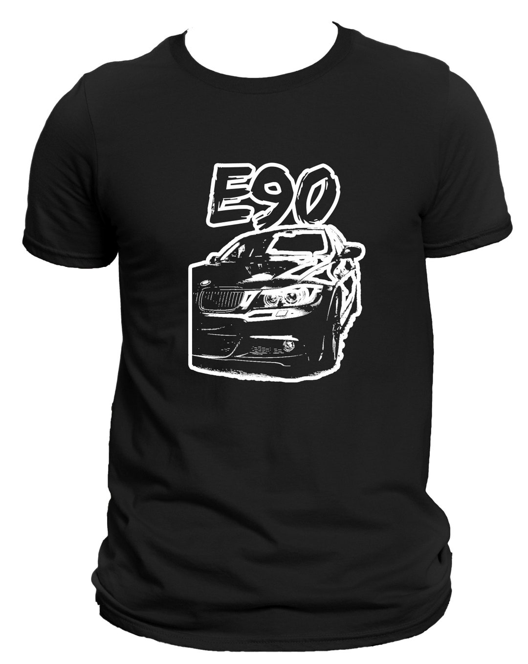 E90 Car T-shirt: 3 Series Automotive Apparel - Etsy