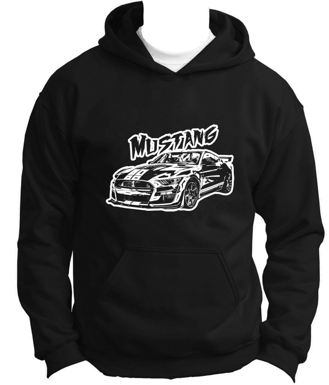 Mustang Shelby Sweater Desing DTG Print Logo Sweatshirt Old School Car ...