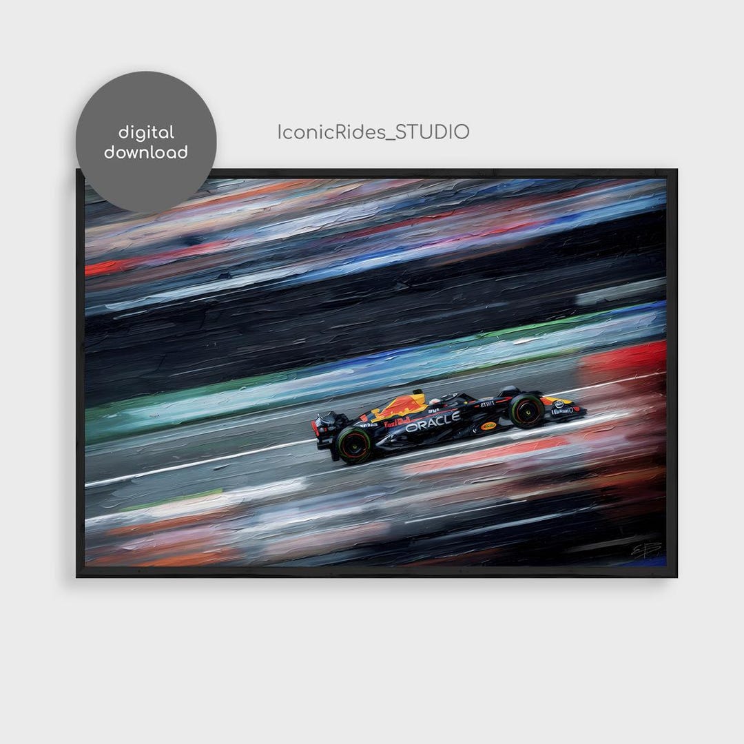 Max Verstappen Painting, Red Bull F1 RB20 Art (digital Download) - Etsy