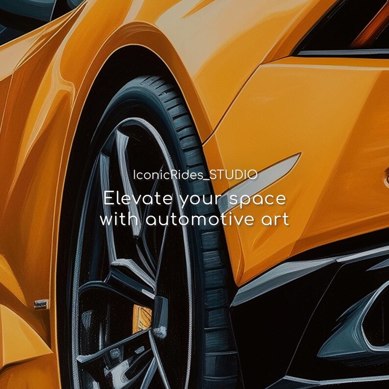 Lamborghini Huracán Painting, Luxury Supercar Wall Art, Exotic Car ...