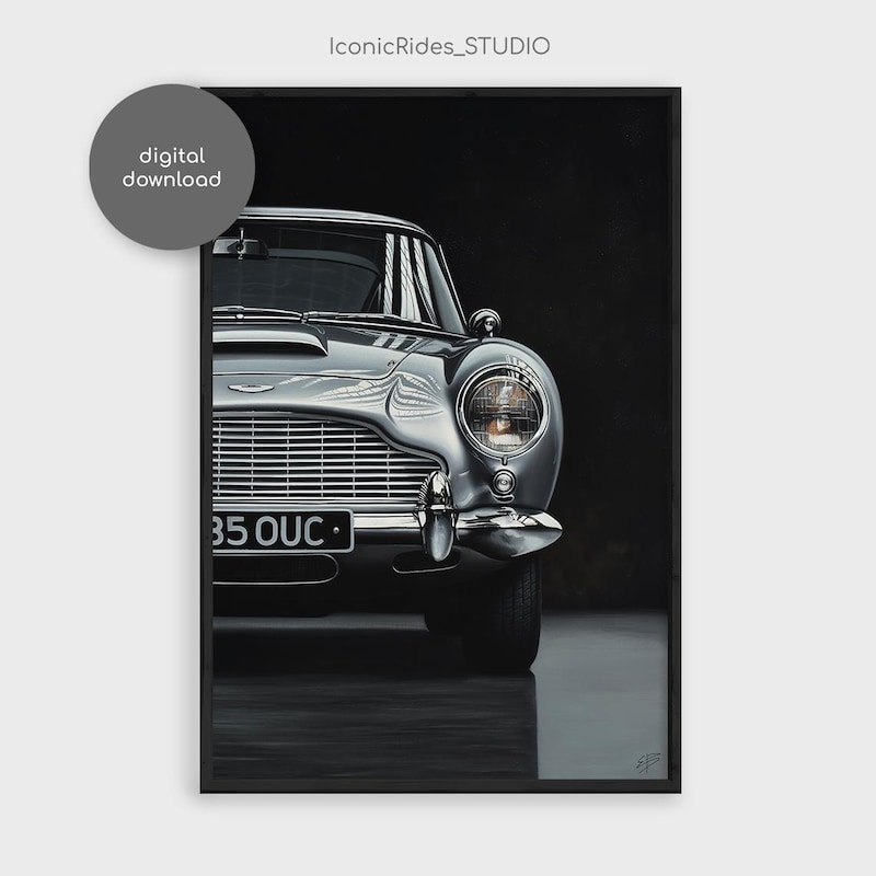 James Bond Poster Car - Etsy