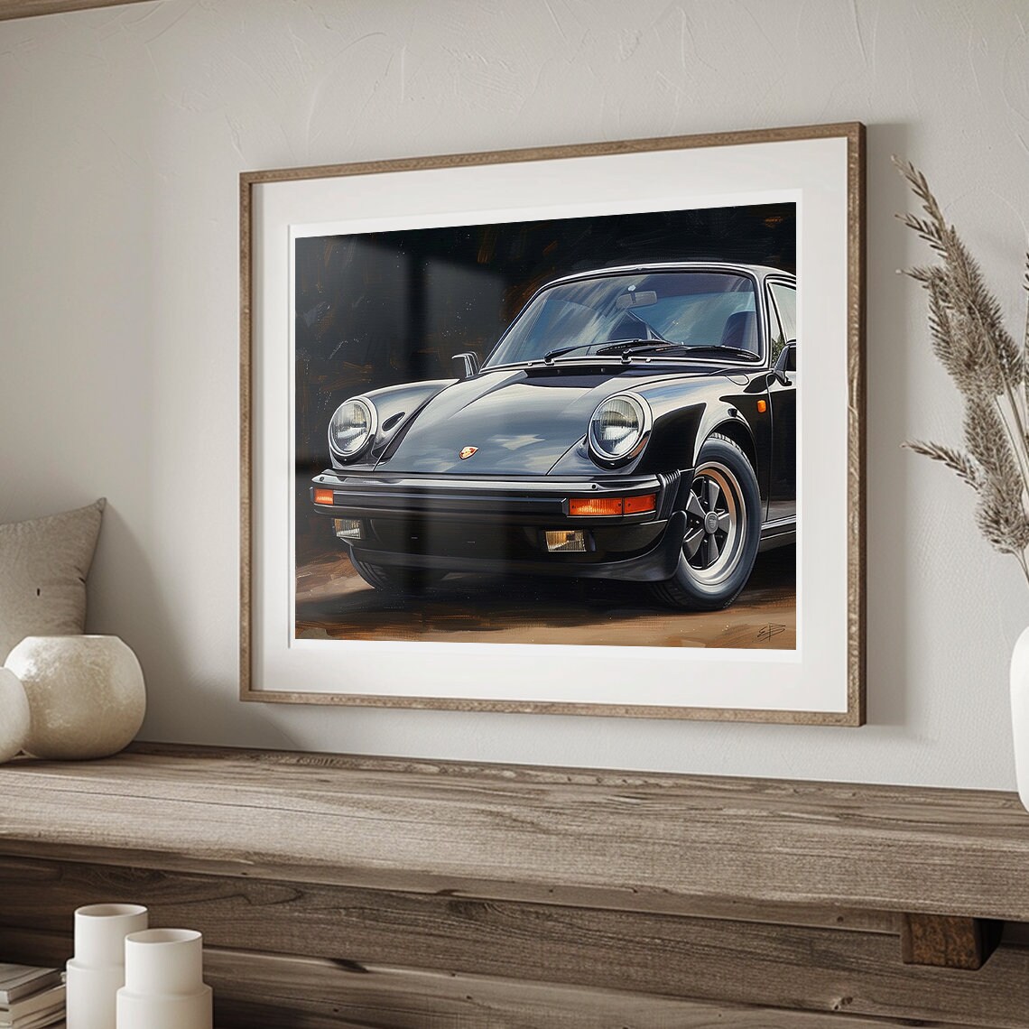 Porsche 930 Turbo Painting, Automotive Timeless Poster, Porsche 911 ...