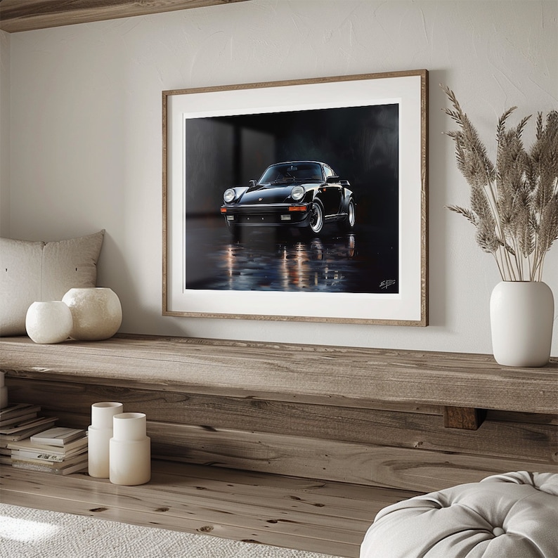 Porsche 911 Turbo 1980 Painting: Automotive Art Print (digital Download ...