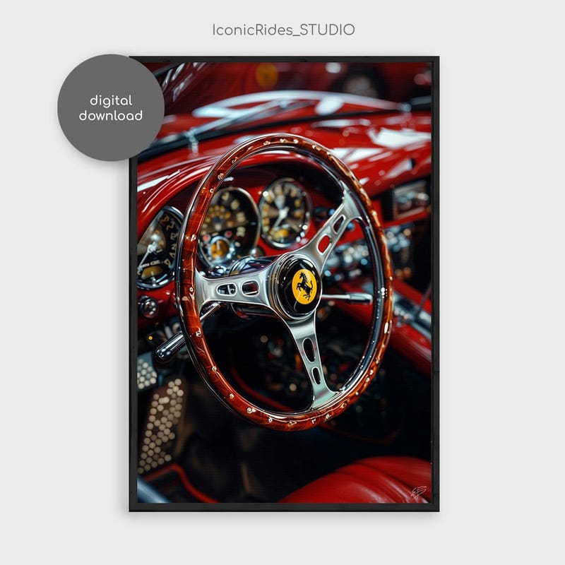 Ferrari Paintings - Etsy UK