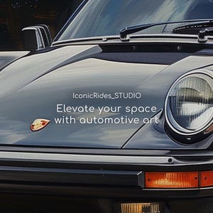 Porsche 930 Turbo Painting, Automotive Timeless Poster, Porsche 911 ...