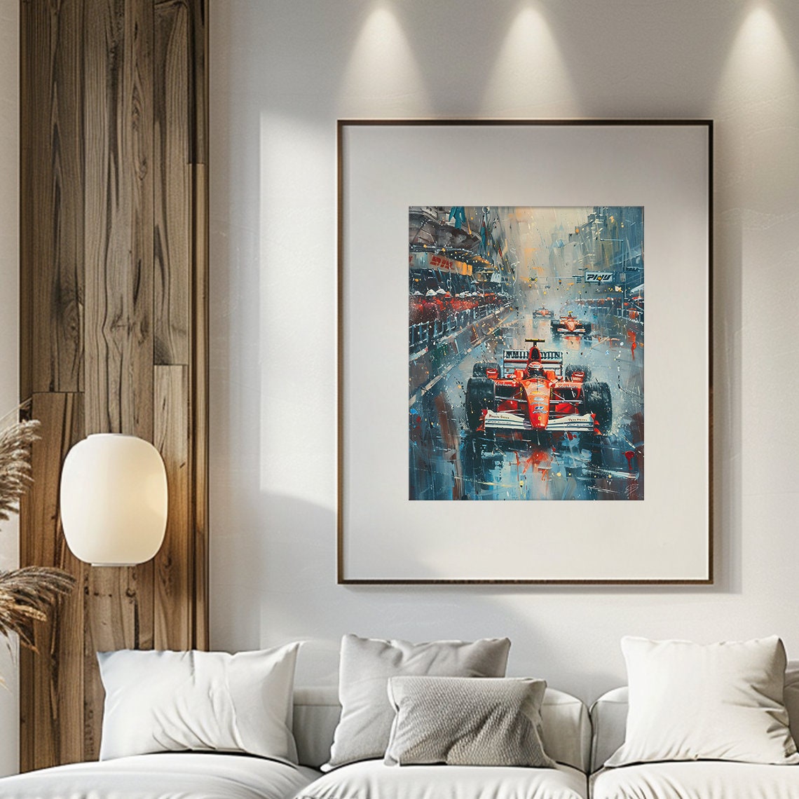Schumacher Ferrari F1 Oil Painting Art Print (digital Download) - Etsy
