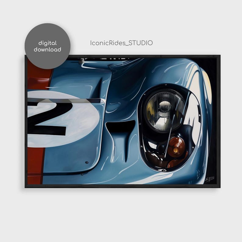 PORSCHE 917K Art Painting, Timeless Automotive Vintage Poster, Classic ...