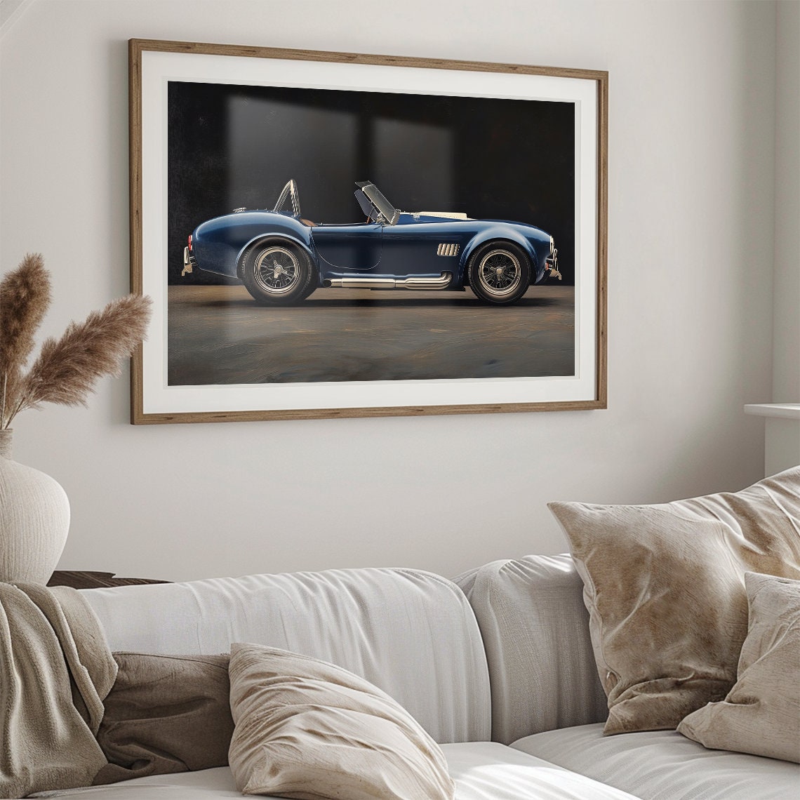 Vintage Shelby Cobra Oil Painting: Classic Car Poster (digital Download ...