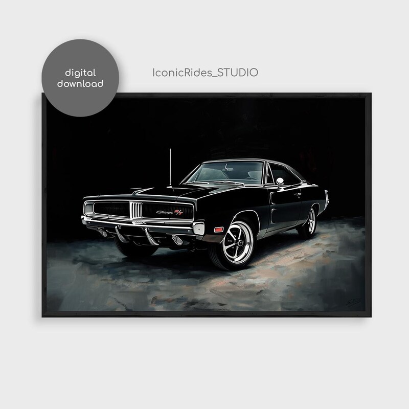 1969 Dodge Charger Poster - Etsy