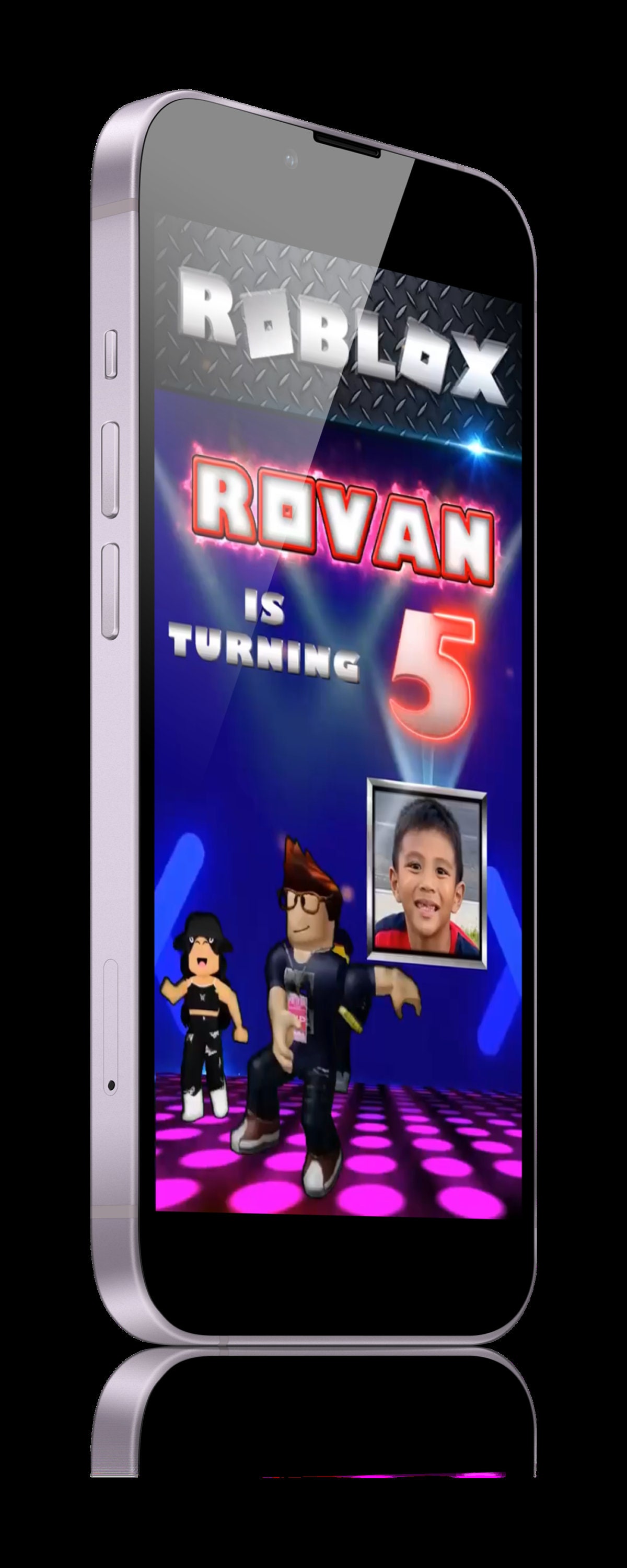 ROBLOX VIDEO Invitation, Roblox Birthday Invitation, Roblox Birthday ...