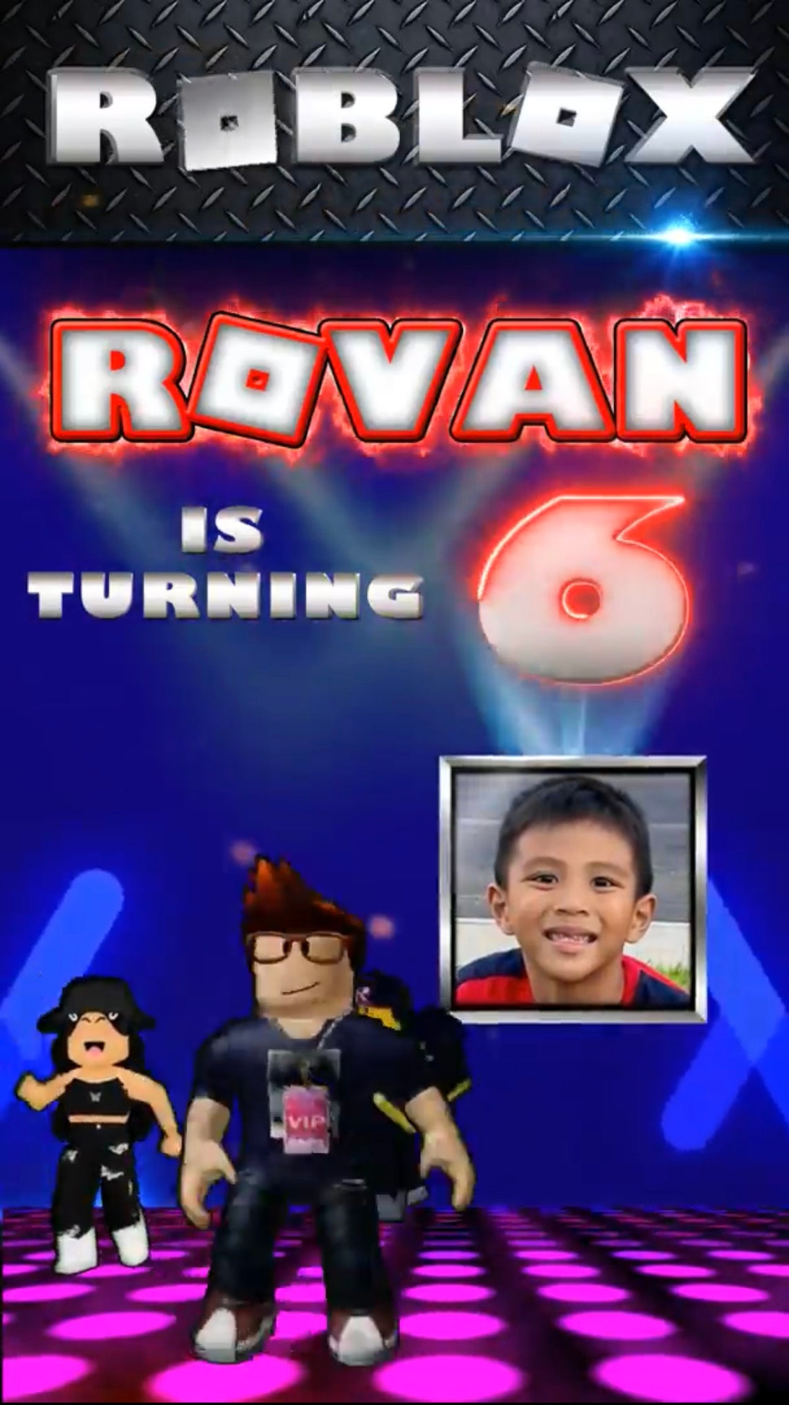 ROBLOX VIDEO Invitation, Roblox Birthday Invitation, Roblox Birthday ...