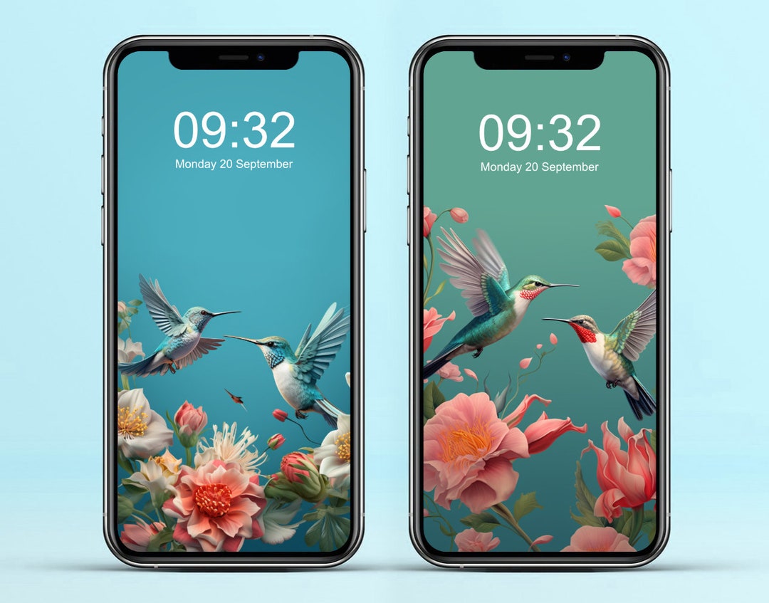 Hummingbird Magic Phone Wallpaper for iPhone and Android | Set of 2 ...