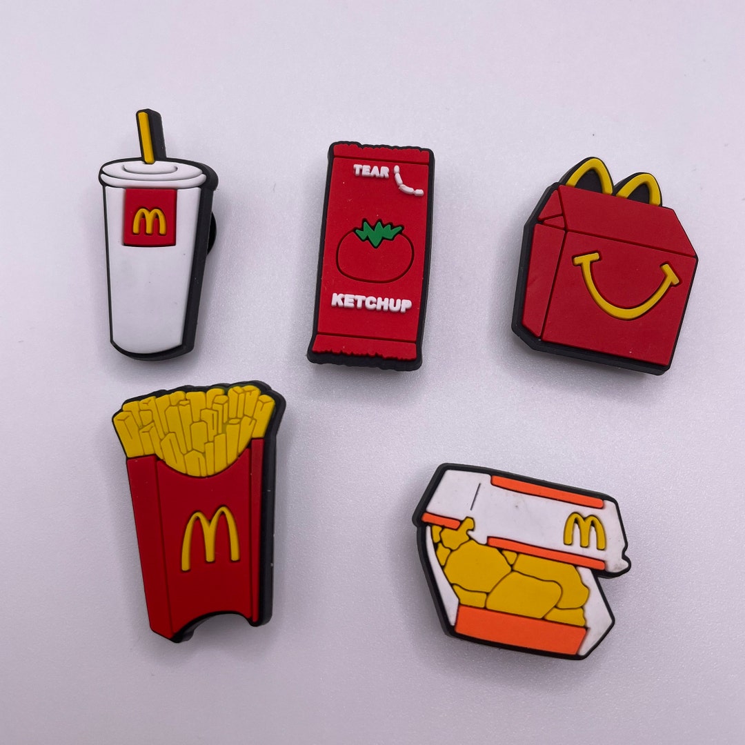 HAPPY FOOD Croc Charms Shoe Charms Accessories Fast Food Croc Pins ...