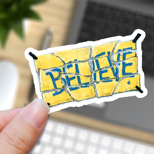 Believe Torn Sign - Etsy