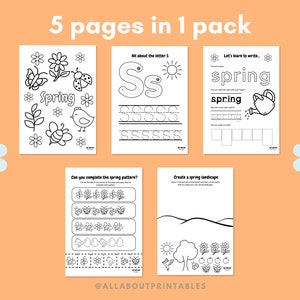 Spring Activity Pack Printable - Etsy