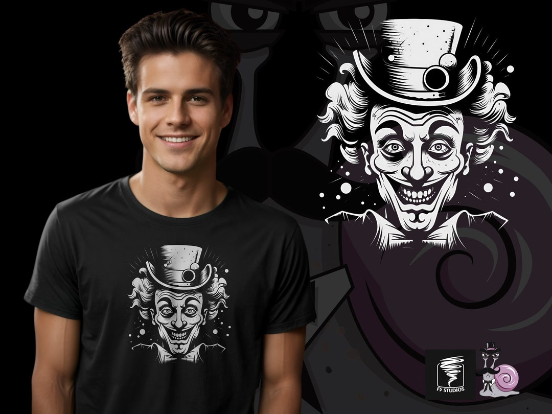THE JESTER Unisex T-shirt Sinister Jester Tee Edgy Apparel Dark Humor ...