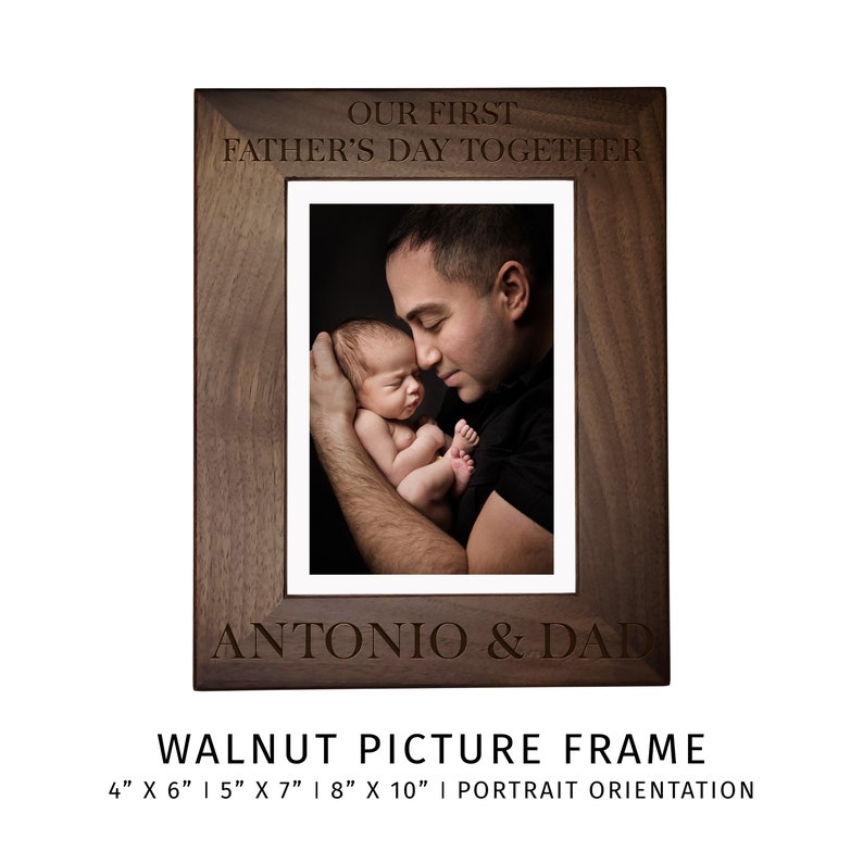 Custom Dad Picture Frame, First Time Father, Girl Dad, Fathers Day Gift ...