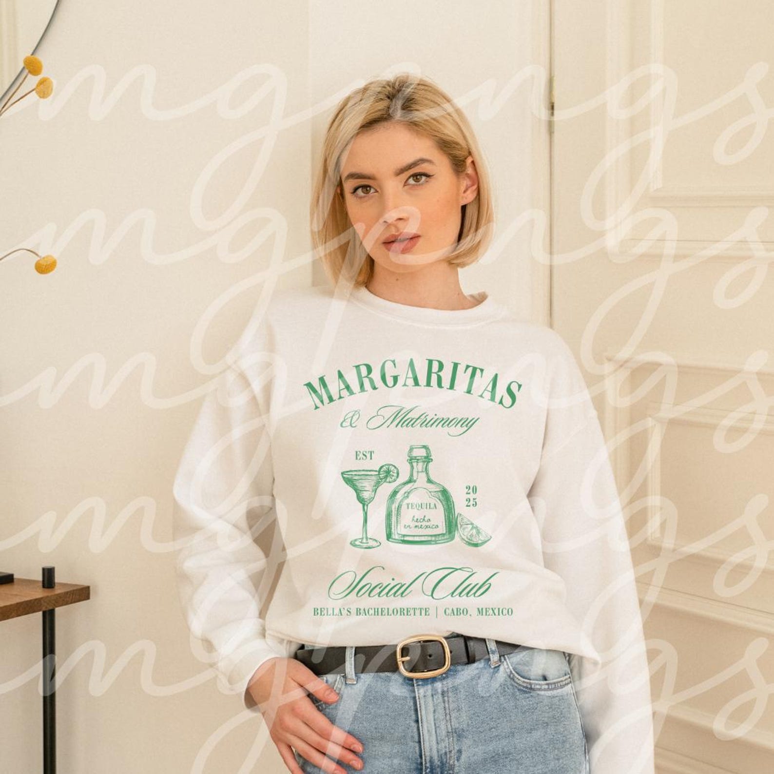 Margs and Matrimony Bachelorette Logos, Editable Fiesta Png Bundle ...