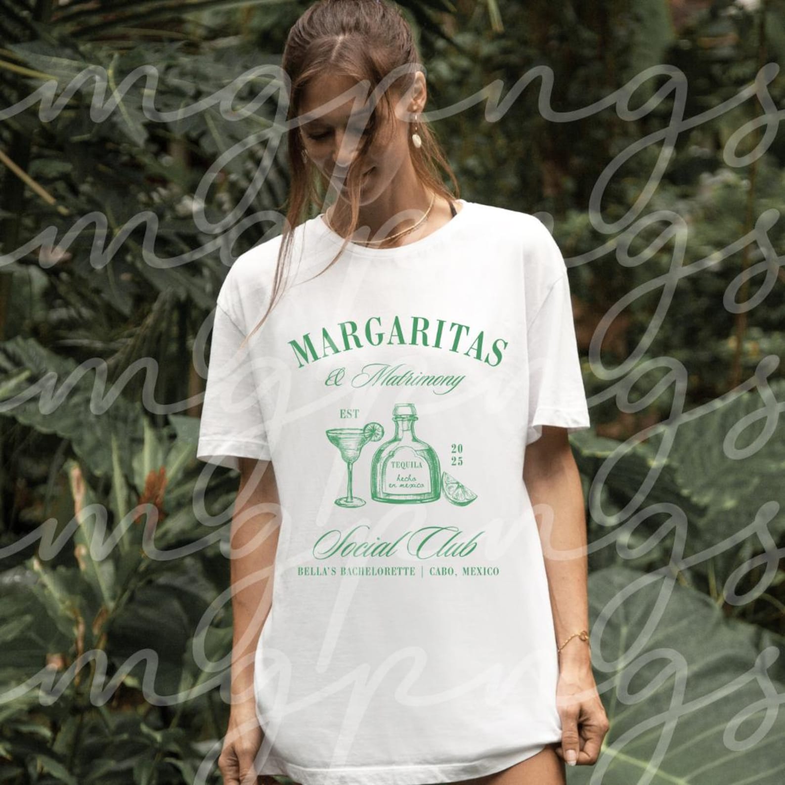 Margs and Matrimony Bachelorette Logos, Editable Fiesta Png Bundle ...