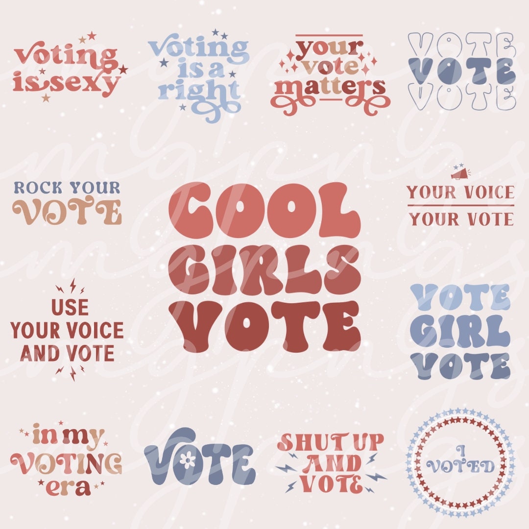 Vote Png Bundle, Voting Svg Bundle, in My Voting Era Svg, I Voted Png ...