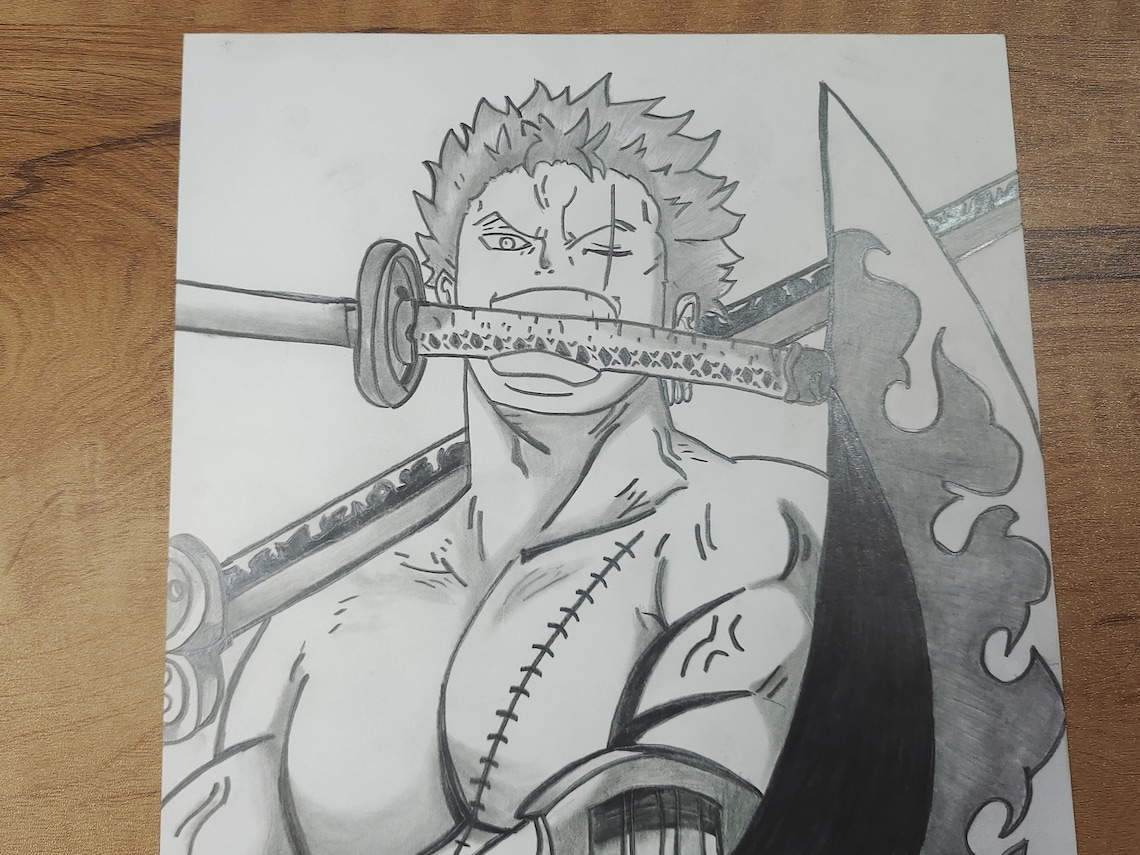 Zoro Sketch / Roronoa Zoro Potrait via Pencils / Anime Sketches and ...