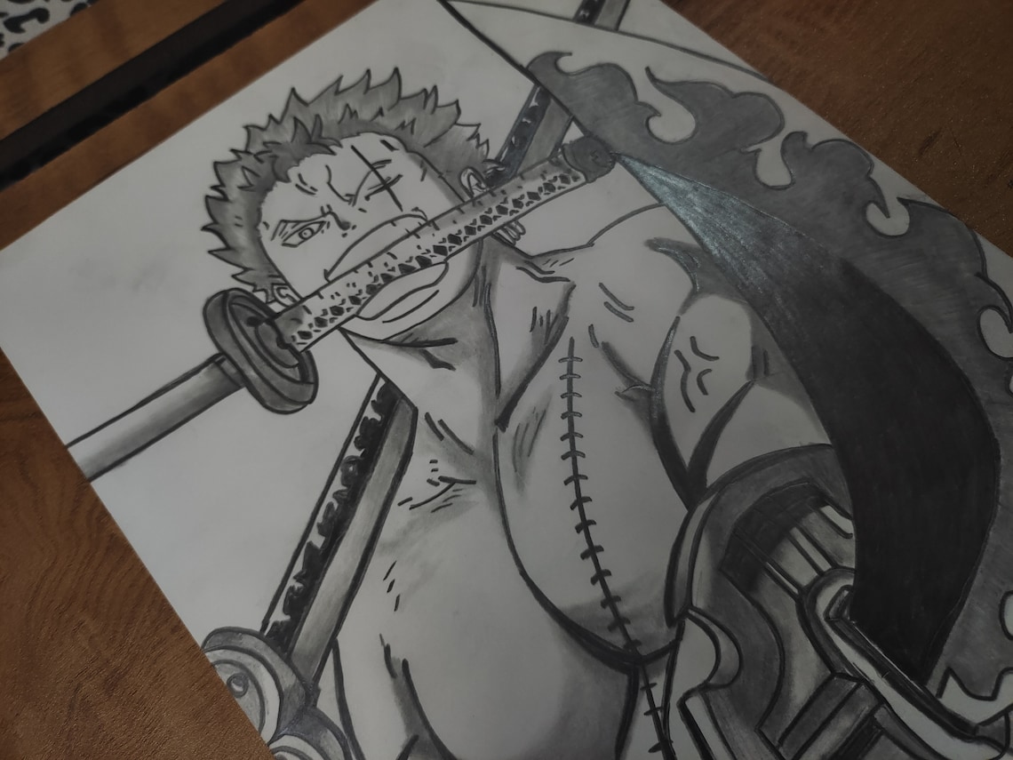 Zoro Sketch / Roronoa Zoro Potrait via Pencils / Anime Sketches and ...
