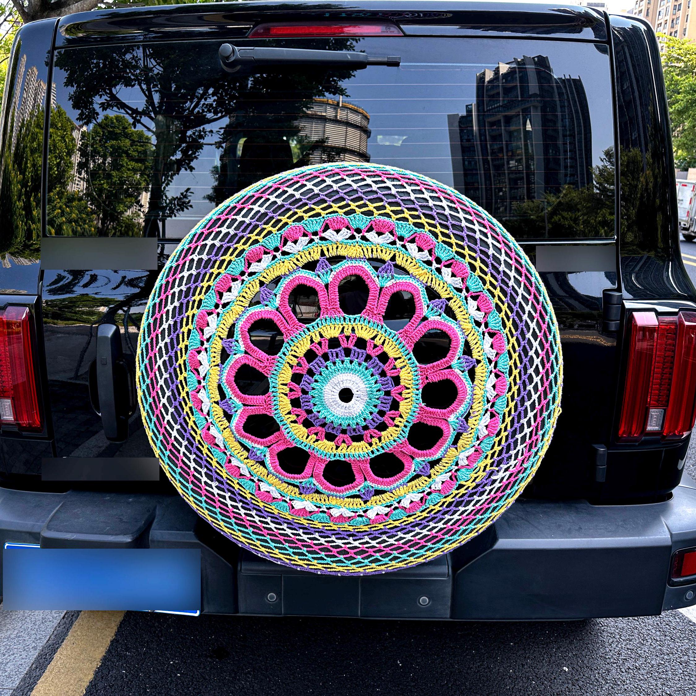 Crochet Tire Cover,rav4 Tire Cover,girl Tire Cover,suv Tire Cover ...