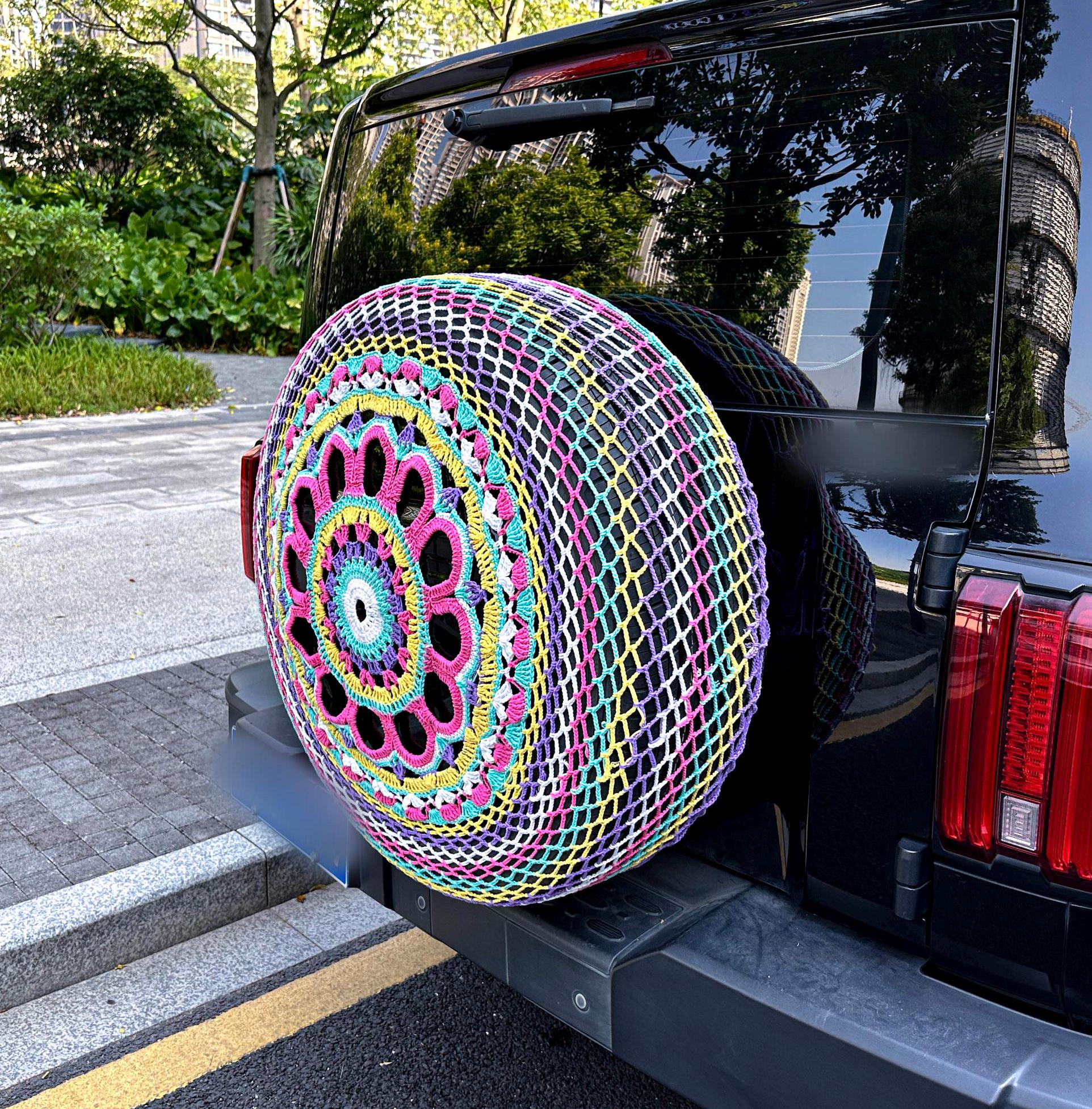 Crochet Tire Cover,rav4 Tire Cover,girl Tire Cover,suv Tire Cover ...