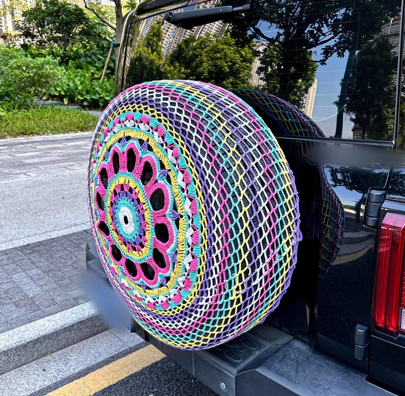 Crochet Tire Cover,rav4 Tire Cover,girl Tire Cover,suv Tire Cover ...