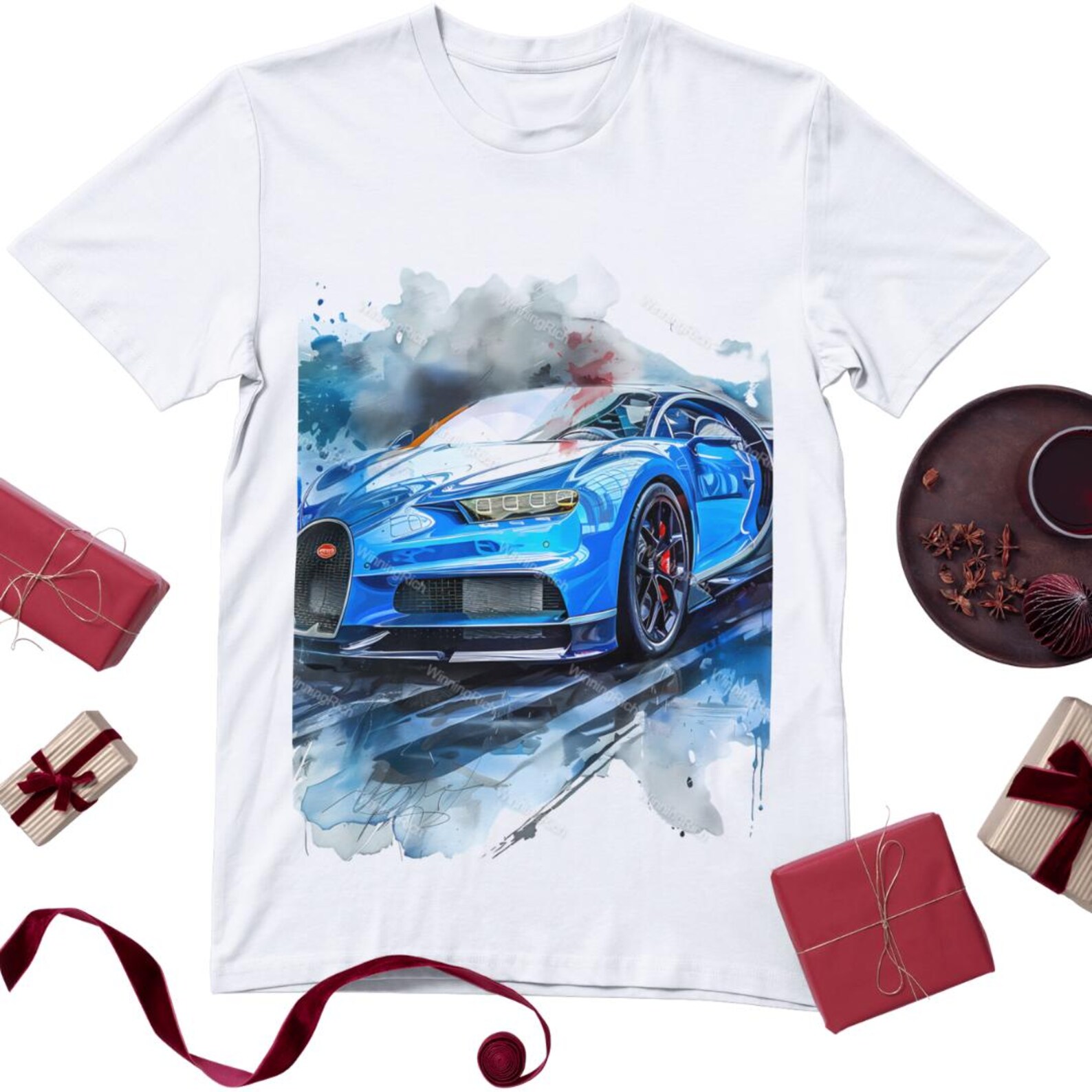 Bugatti Chiron Watercolor Clipart – Luxury Sports Car PNG – Digital ...
